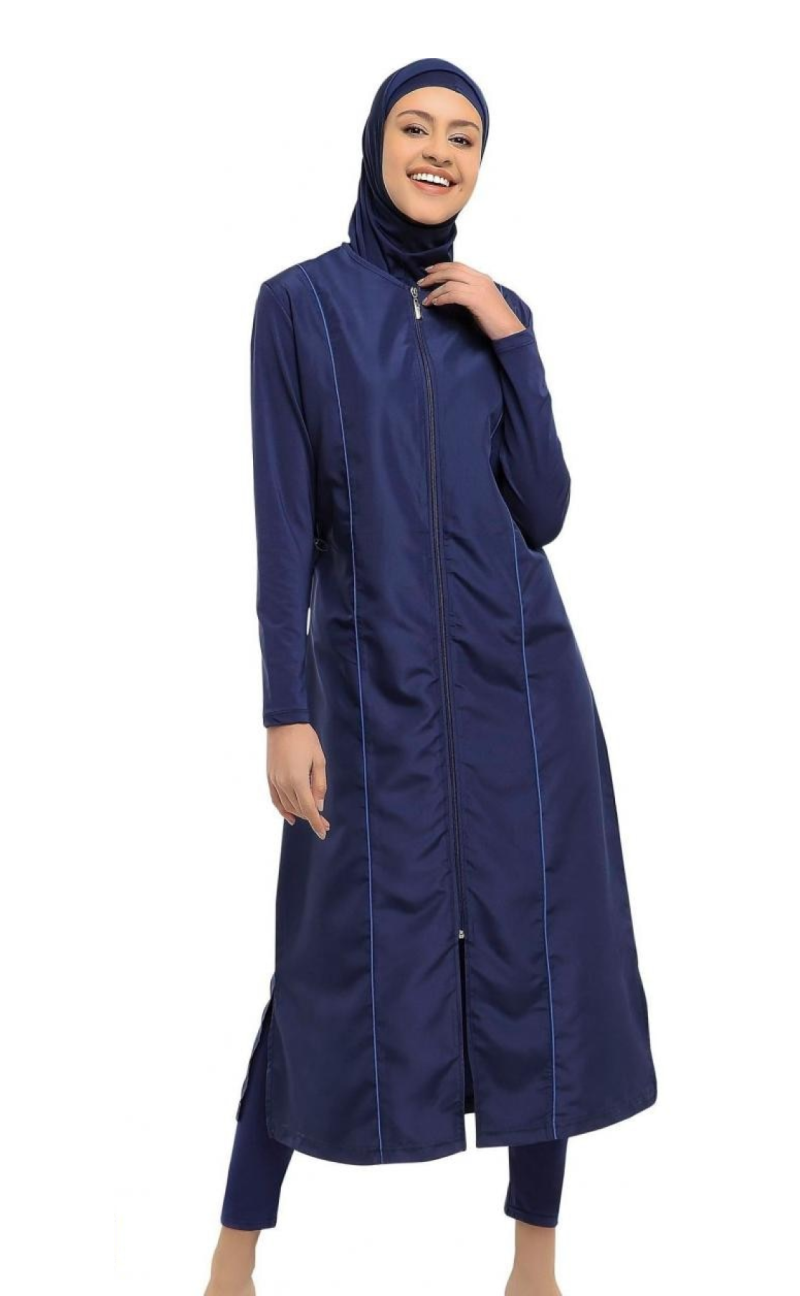 Maillot de bain islamique burkini 3 pièces Sonia bleu | Burkini Femme